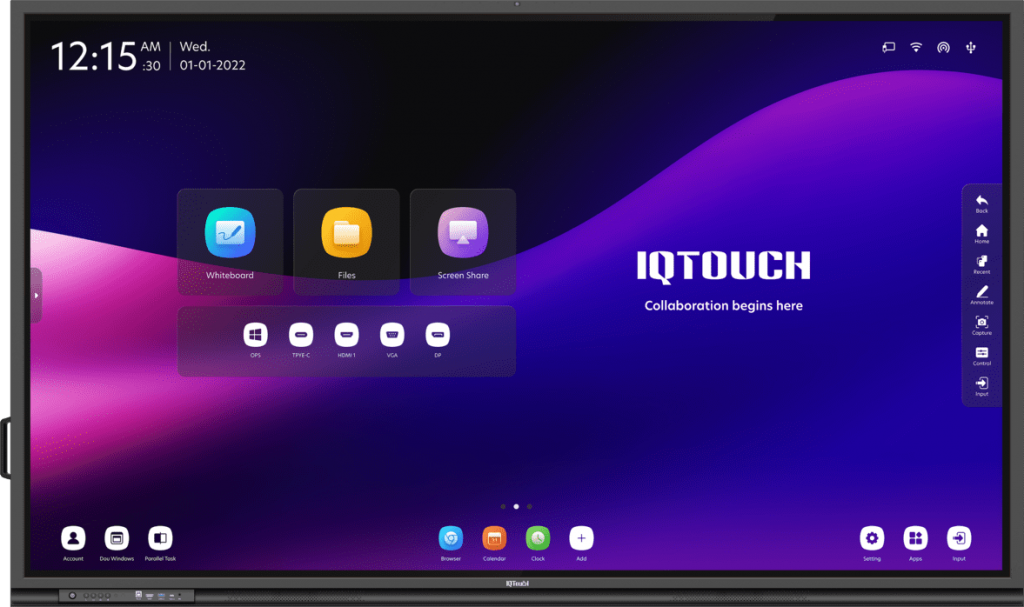 Interactive Touch Screens for both business and education